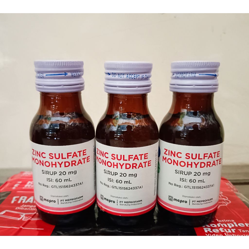 Jual Zinc Sulfate 20mg Sirup Diare anak 60ml | Shopee Indonesia