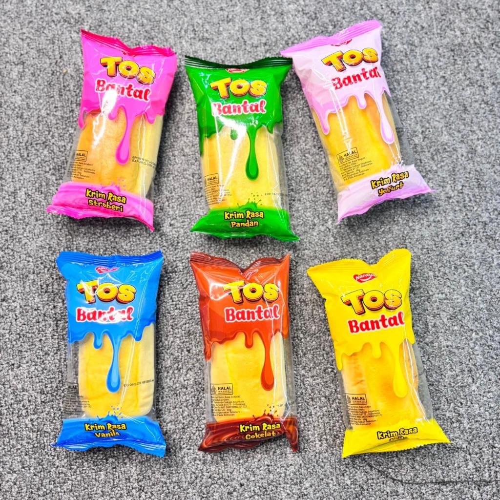 Jual Naraya TOS Bantal Roti Lembut Manis Bervarian Rasa 60gr | Shopee ...