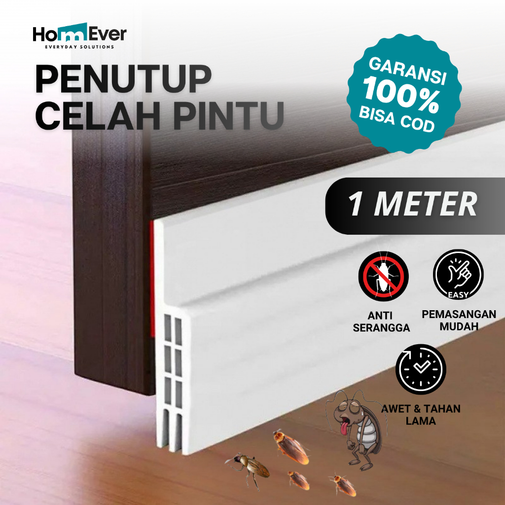 Jual TaffHome Lis Penghalang Serangga Bawah Pintu Door Bottom Seal Pest ...