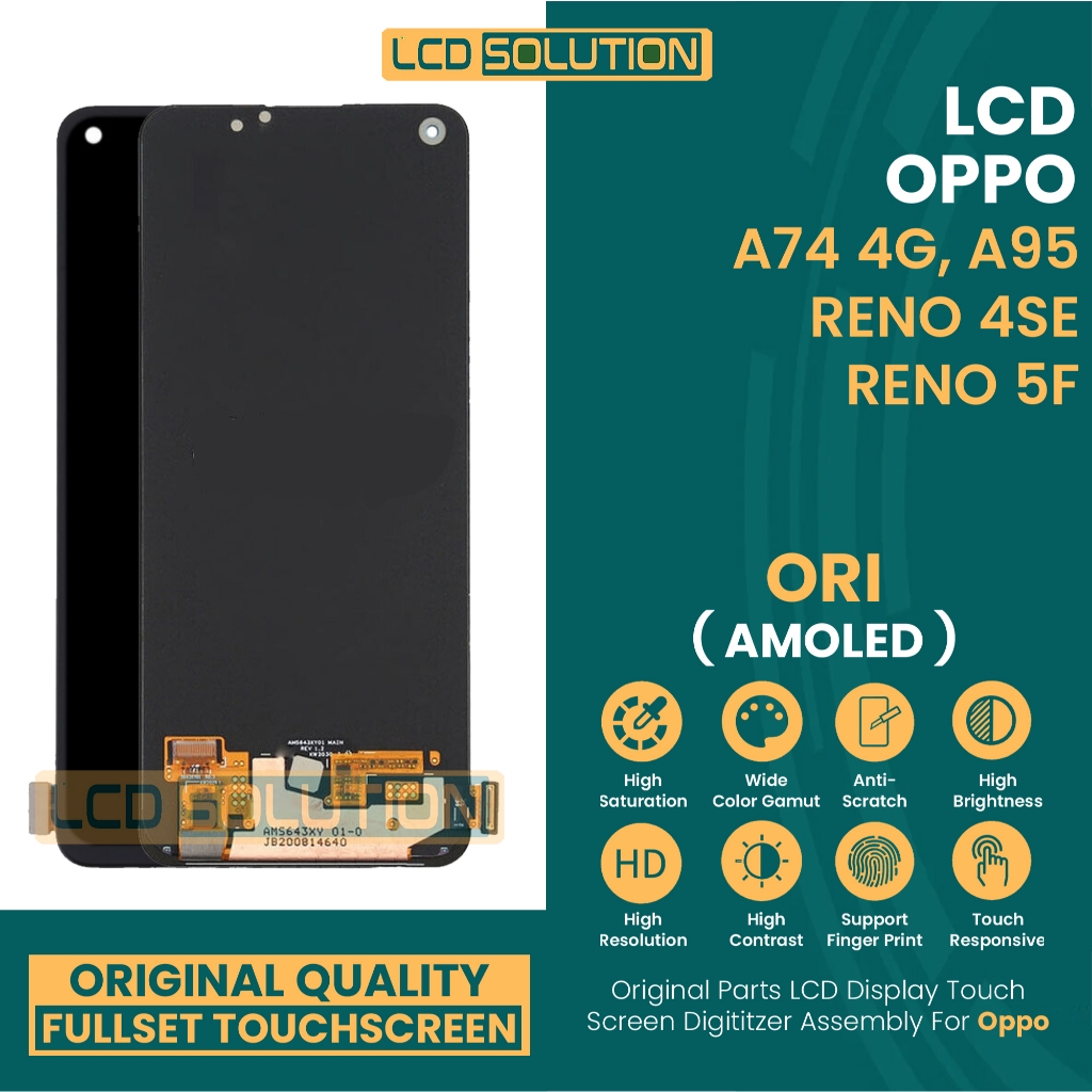 Jual LCD Oppo A74 4G / A95 / LCD Reno 4SE / LCD Reno 5F - Finger Print ...