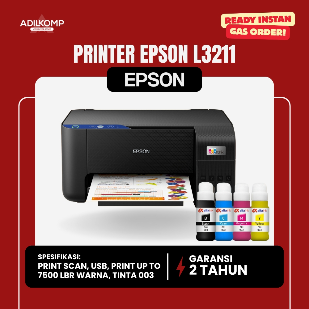Jual PRINTER EPSON L3211 PRINT - SCAN - COPY | GARANSI RESMI ...