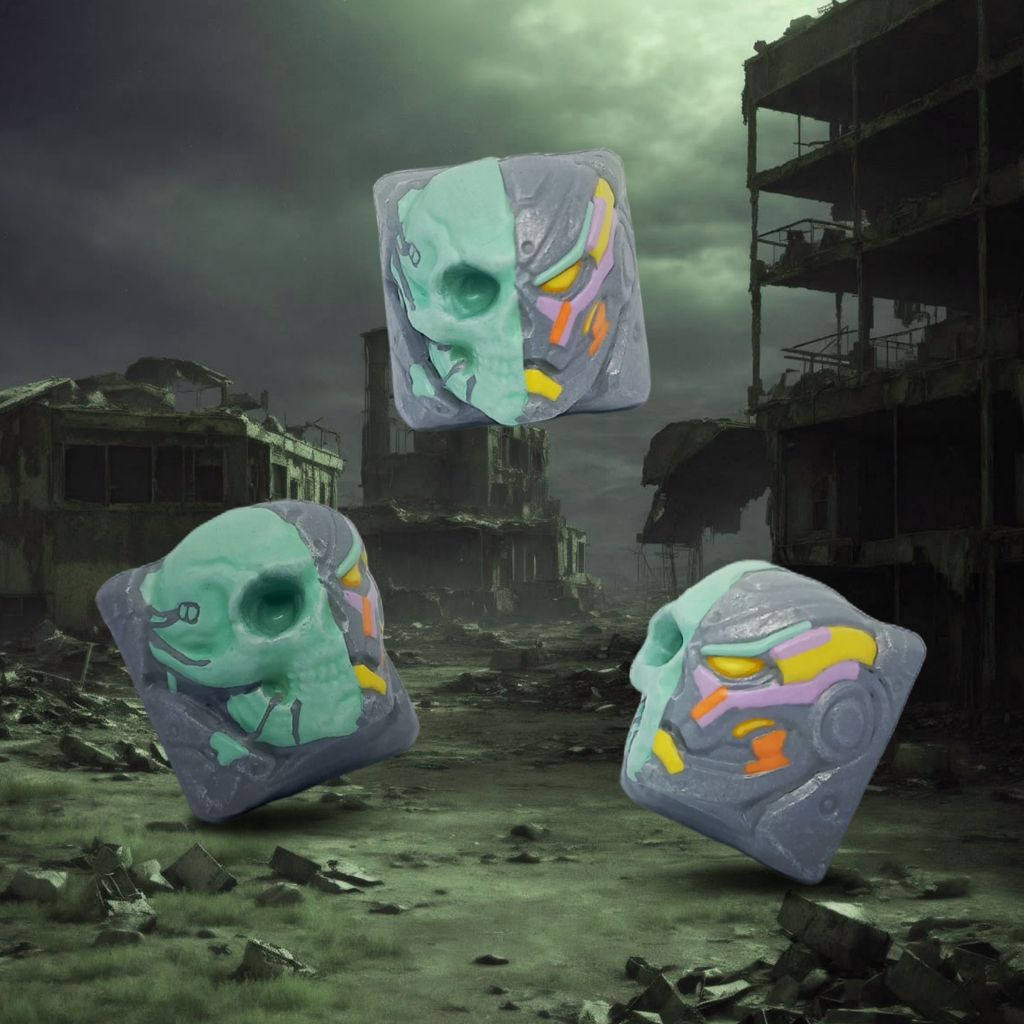 Jual Keycaps Artisan HalfHuft Eryx Fright Colorway | Shopee Indonesia