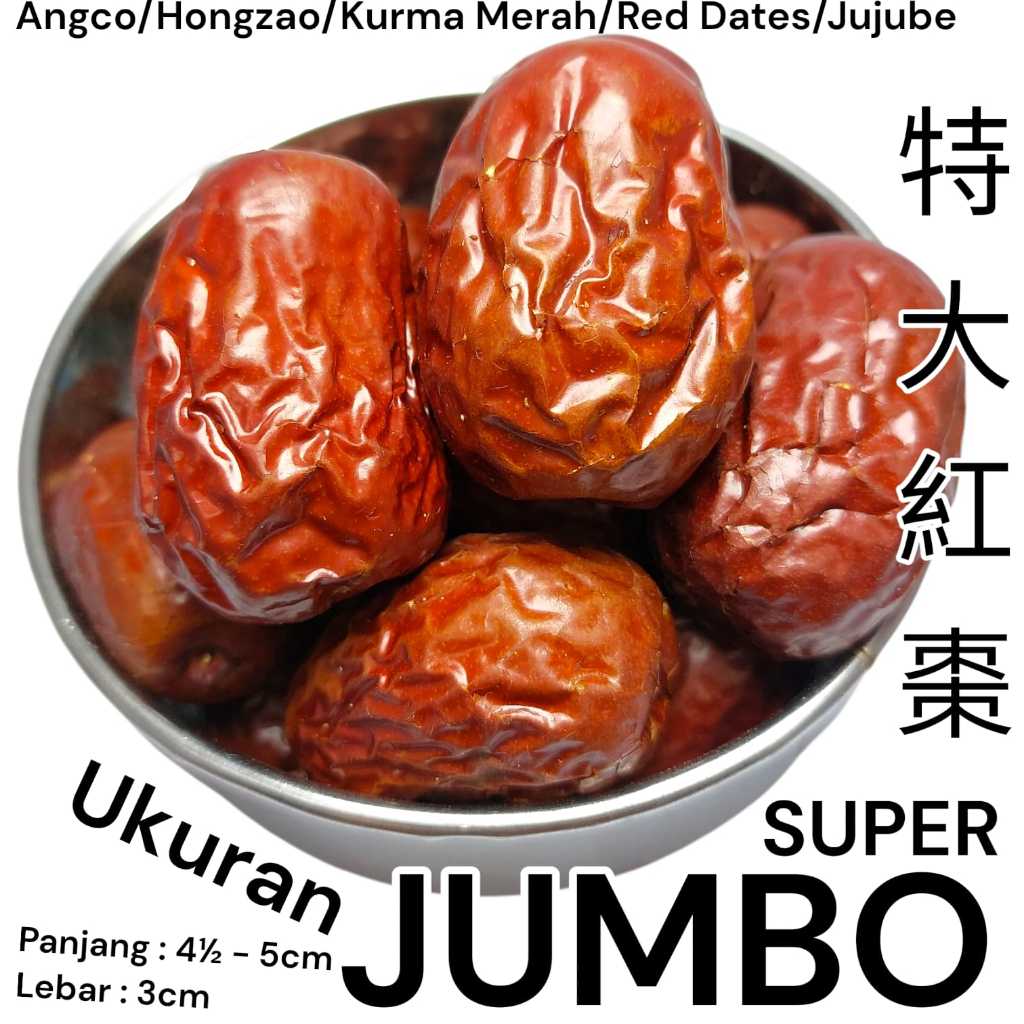 Jual Angco Premium (500 gram) Kurma Cina Merah - Ang Co Hongzao Hong ...
