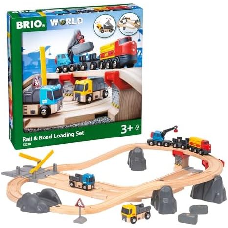 Jual BRIO World Rail & Road Loading Set - 32-Piece FSC-Certified Wood ...