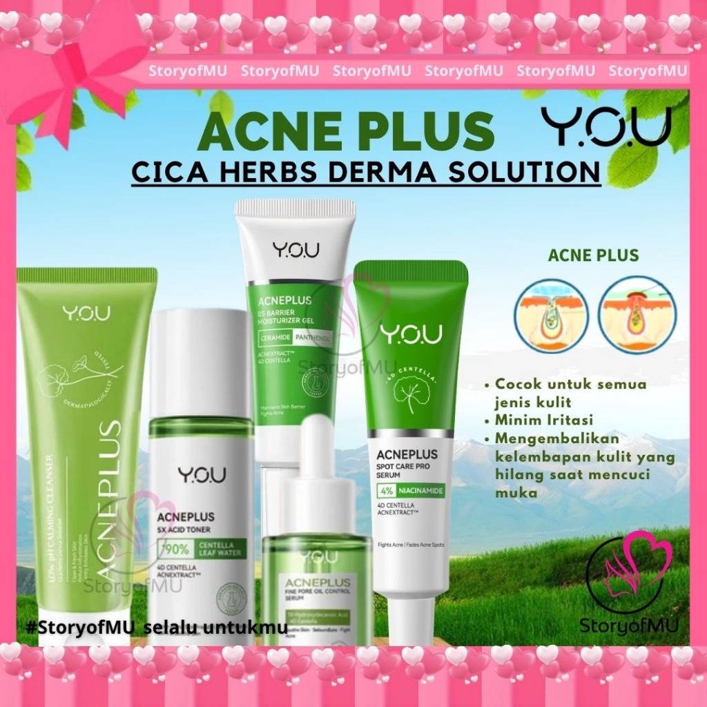 Jual StoryofMU I Y.O.U YOU AcnePlus Series - Spot Care | Cleanser ...