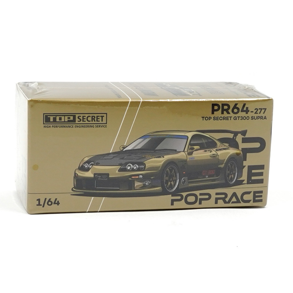 Jual Pop Race 1/64 PR640277 Top Secret GT300 Supra Chrome Gold Carbon ...