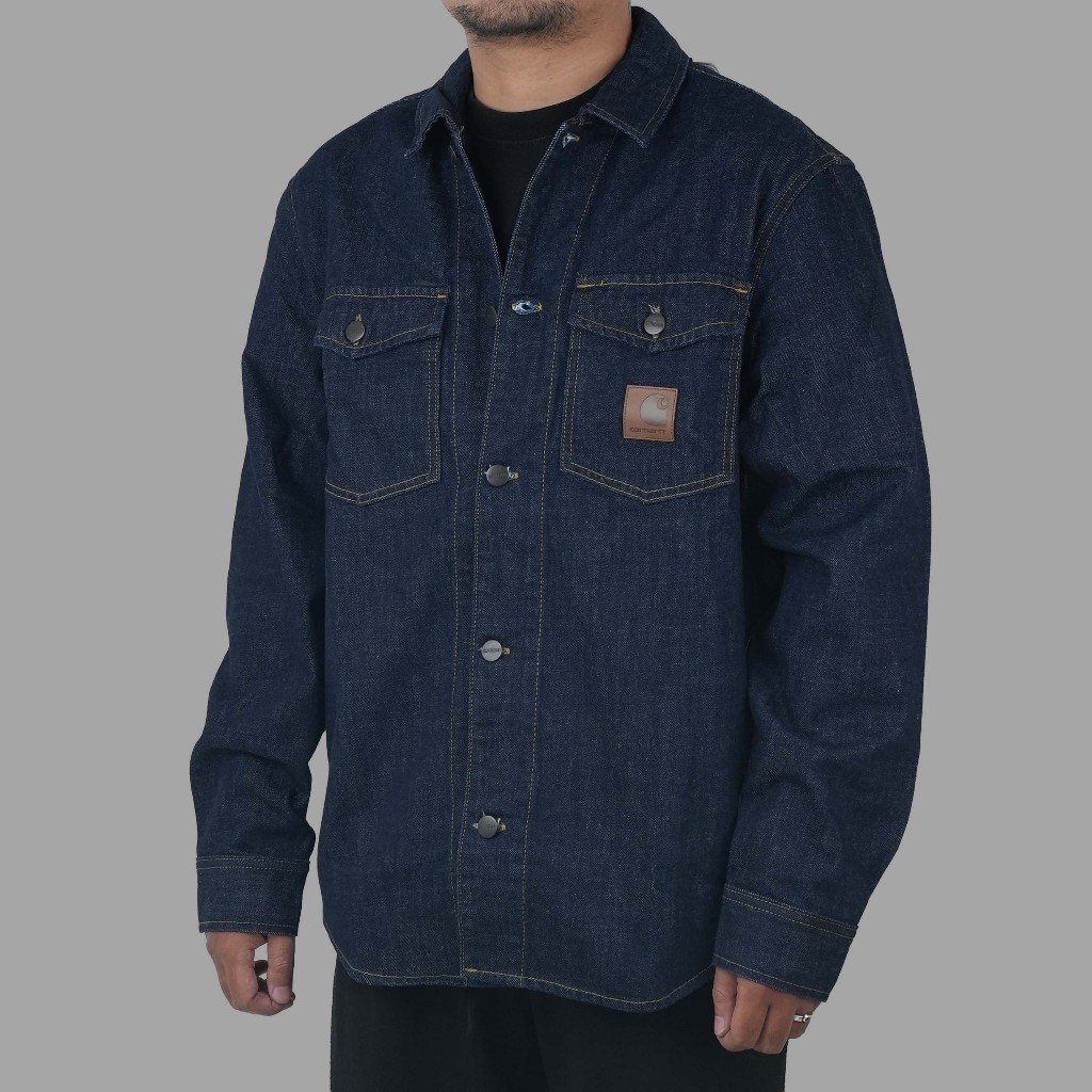 Jual Carhartt WIP Lincoln Denim Jacket Blue Rinsed | Shopee Indonesia
