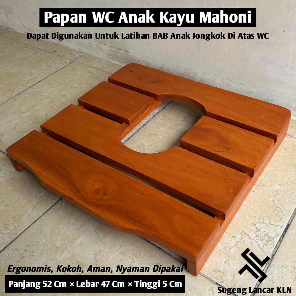 Jual Papan WC Jongkok Anak Kayu Mahoni – Alas Jongkok Anak di Atas ...