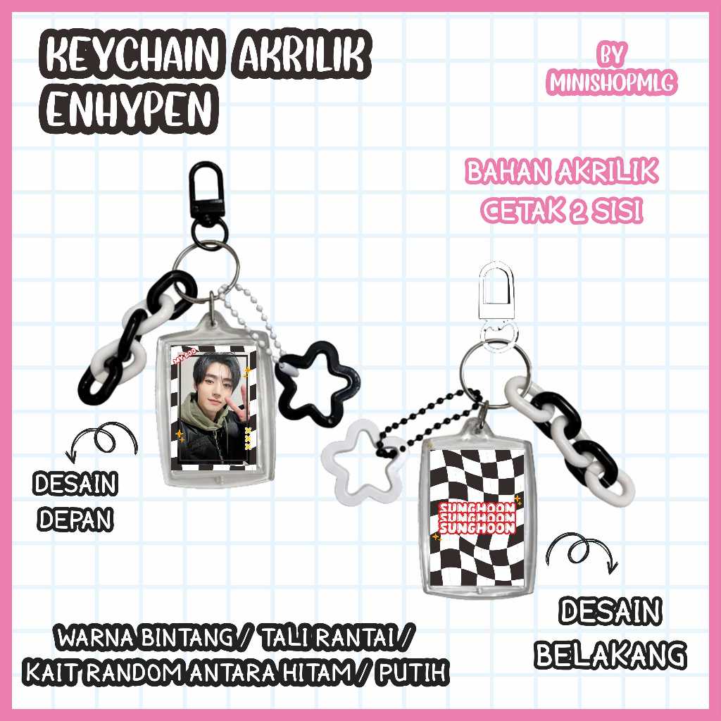 Jual GANTUNGAN KUNCI ENHYPEN UNOFFICIAL - KEYCHAIN AKRILIK ENHYPEN ...