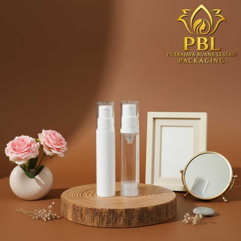 Jual Botol Airless Pump 10ml / Botol Serum Airless Pen 10ml / Botol ...