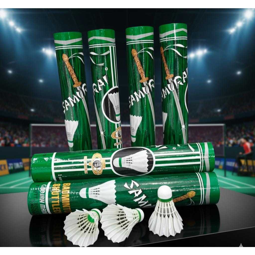 Jual Shuttlecock Samurai Hijau Original–Ketahanan Tinggi dan Performa ...