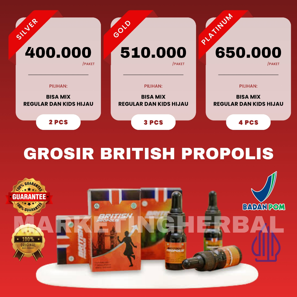 Jual British Propolis ORIGINAL 100% BY IPPHO - Anak, Dewasa, Green Kids ...