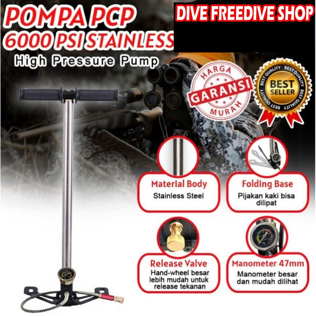 Jual Pompa Regulator PCP Manual Hand Pump Premium 6000psi Gejlug Kaki ...