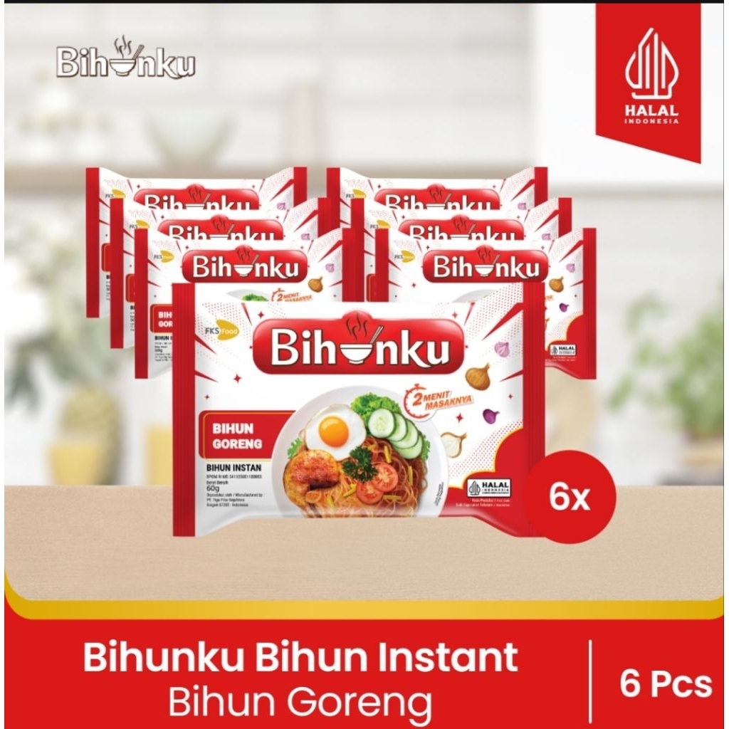 Jual Paket Bundling - Bihunku Instant - Goreng - 60gr - 6pcs | Shopee ...
