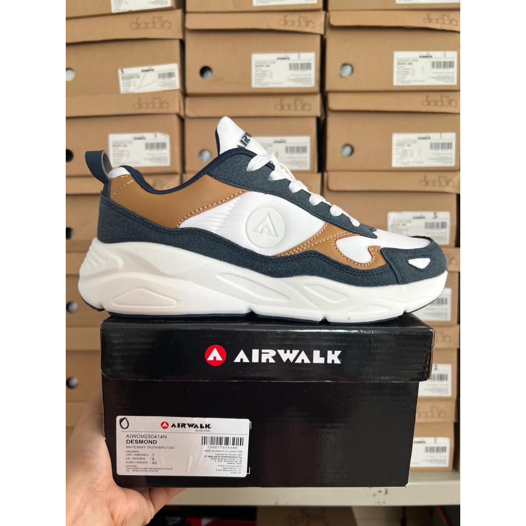 Jual Airwalk Desmond White/Navy Men Shoes Original | Shopee Indonesia