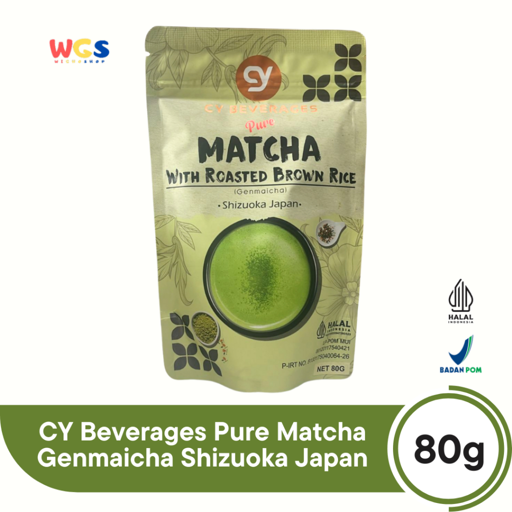 Jual CY Beverages Pure Matcha Genmaicha Shizuoka Japan 80g – Bubuk ...