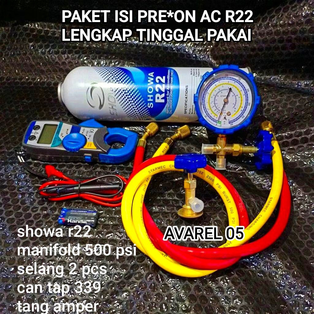 Jual PAKET HEMAT ISI / TAMBAH PREON R22 SHOWA AC + CLAMP MULTI METER ...