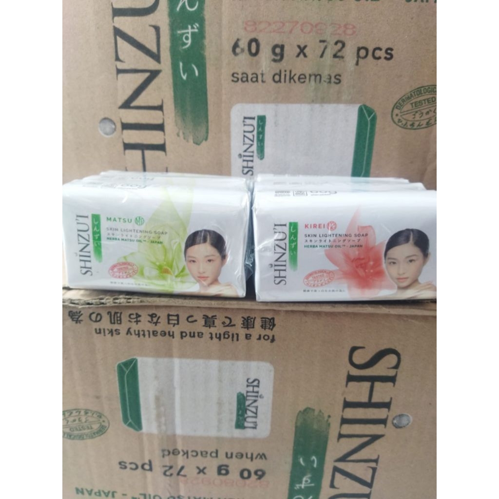 Jual sabun batang shinzui 60gram. 1karton isi 72pcs | Shopee Indonesia