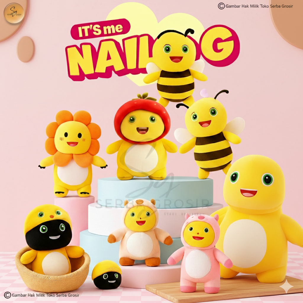 Jual Boneka Nailong | Nailong Gosong | Nailong Bunga dan Guling Premium ...