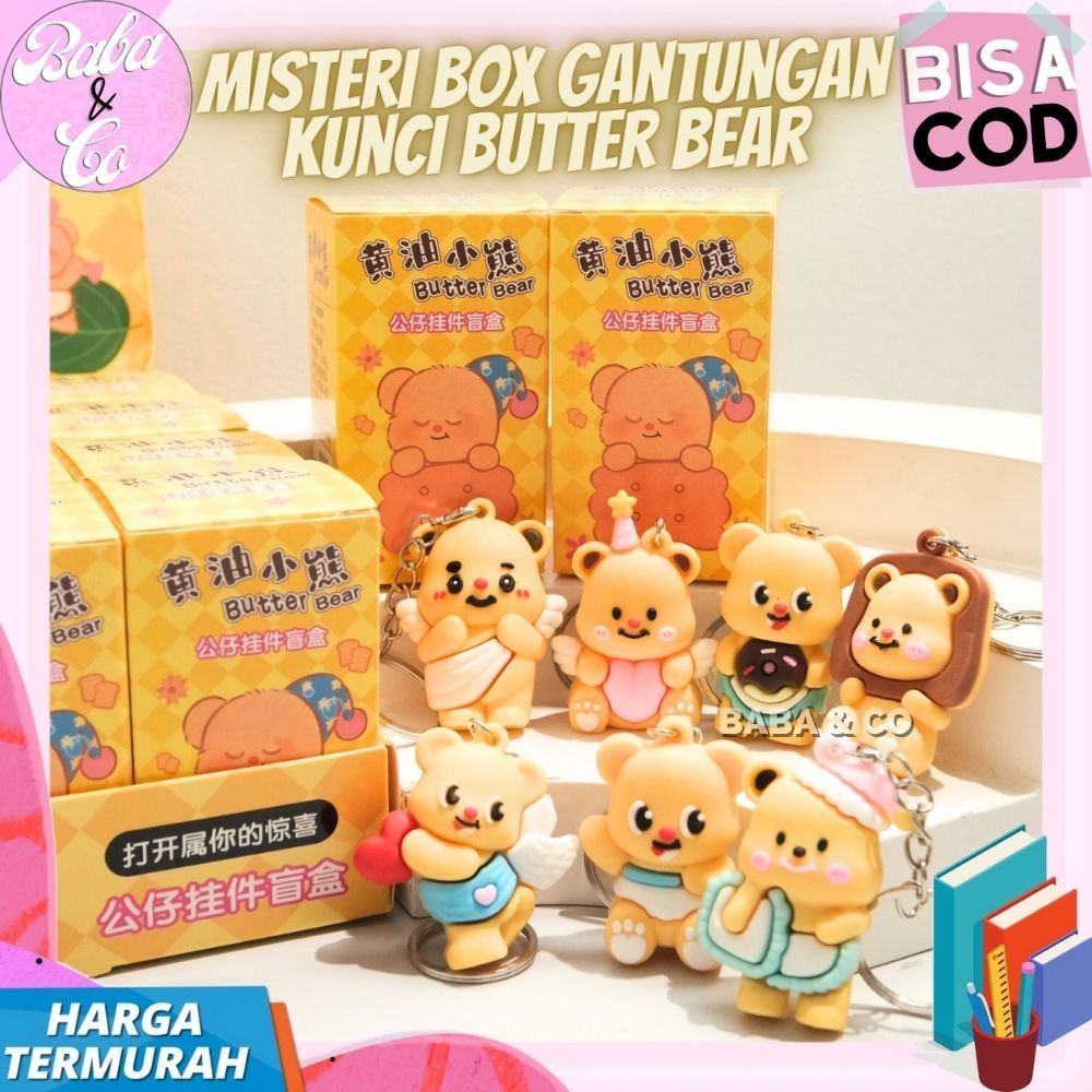 Jual MISTERI BOX GANTUNGAN KUNCI BUTTER BEAR KEYCHAIN MYSTERY PACK ...