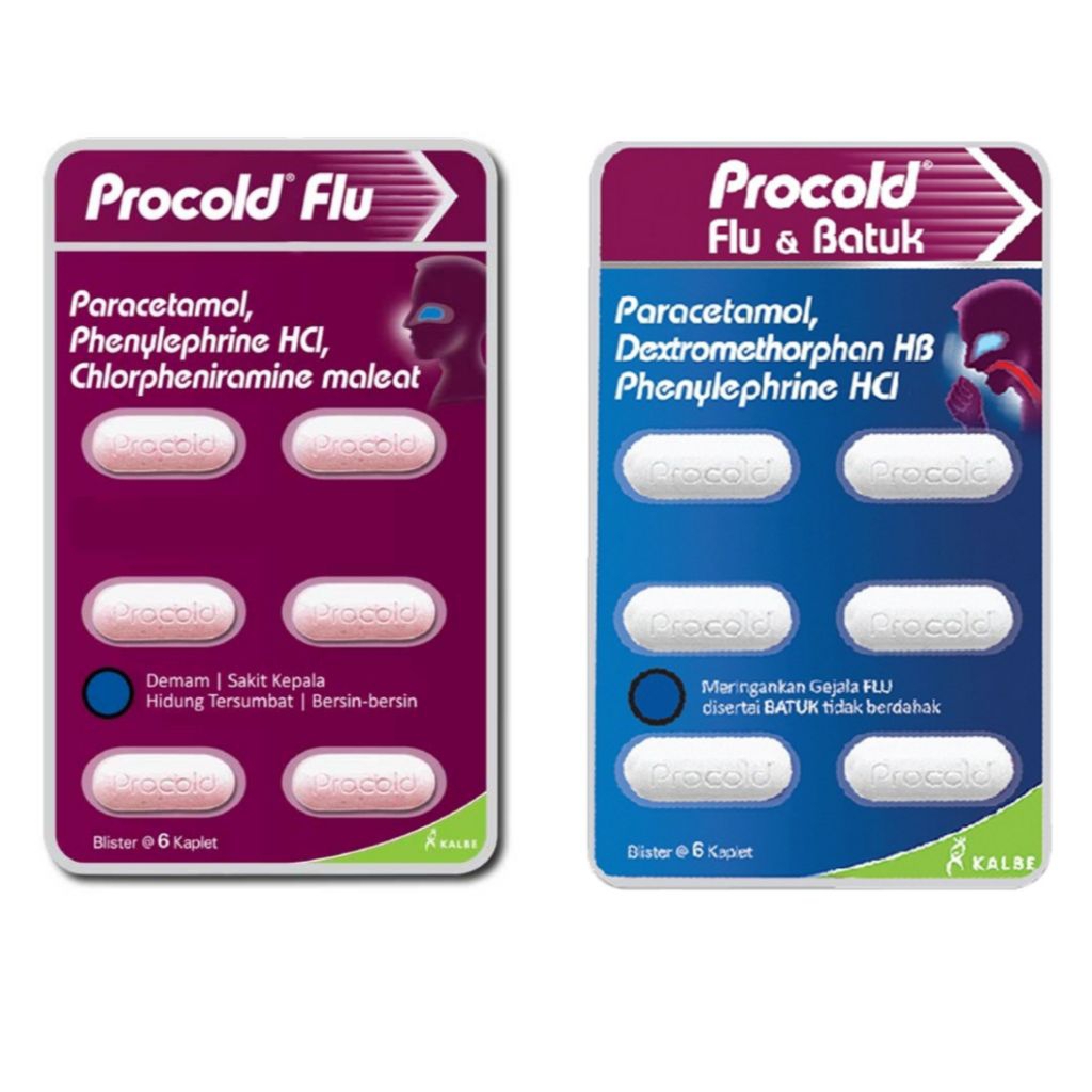 Jual Procold paracetamol Flu dan Batuk 6 Kaplet | Shopee Indonesia