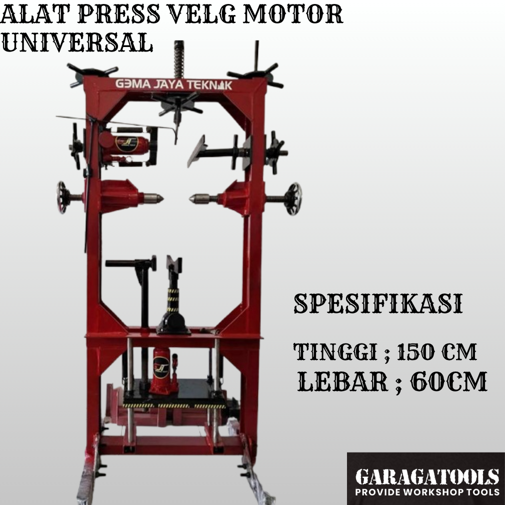 Jual Mesin Pres Velg Pelek Motor Universal Tinggi 150 cm – Alat Bengkel ...