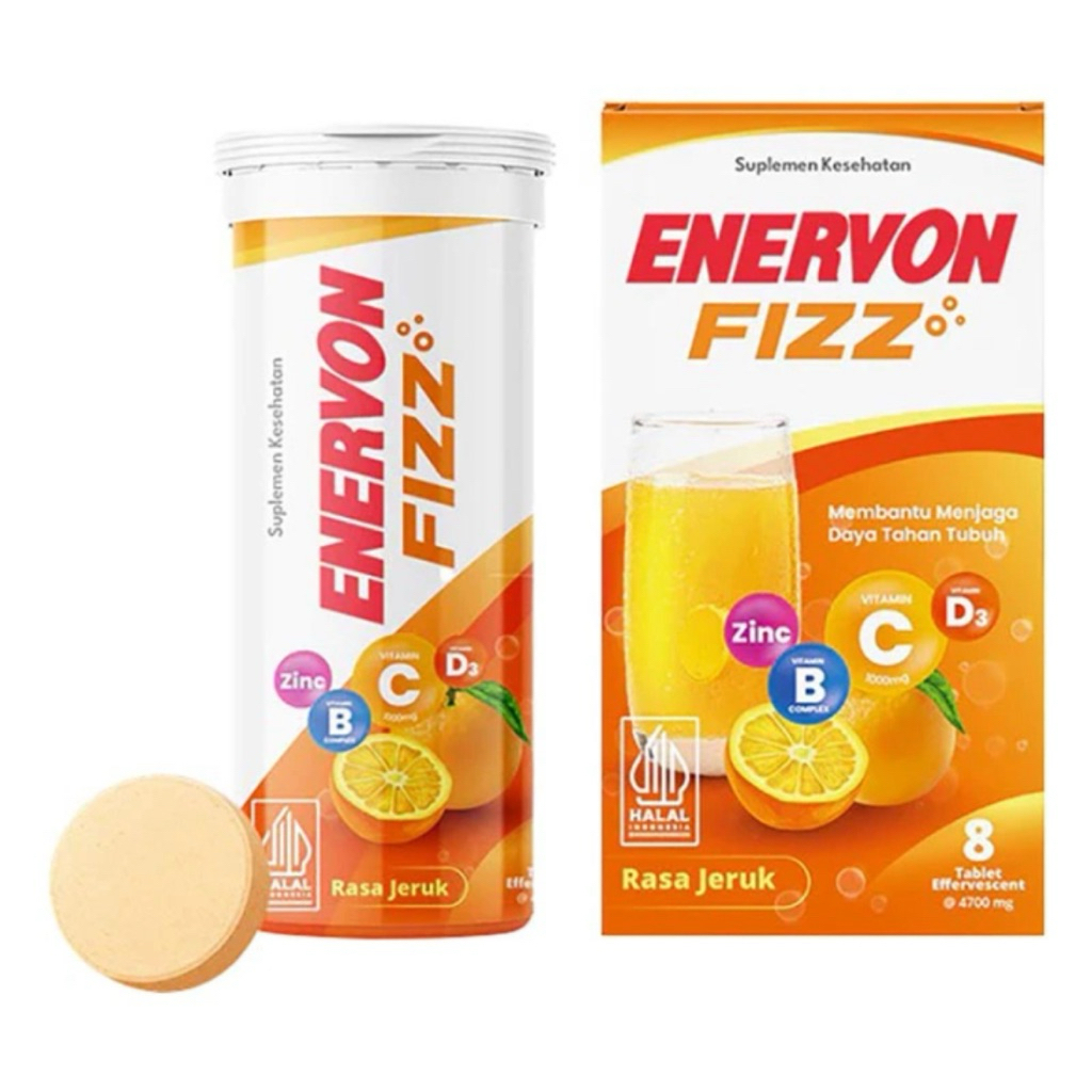 Jual Enervon Fizz Effervescent Rasa Jeruk Tablet 8s - Suplemen ...