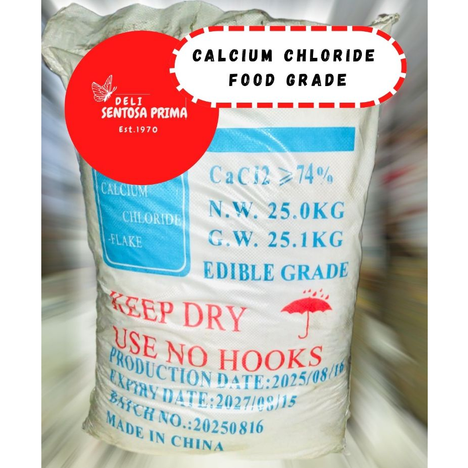 Jual Calcium Chloride Flakes / Kalsium Klorida Food Grade Ex. RRT 1 Kg ...