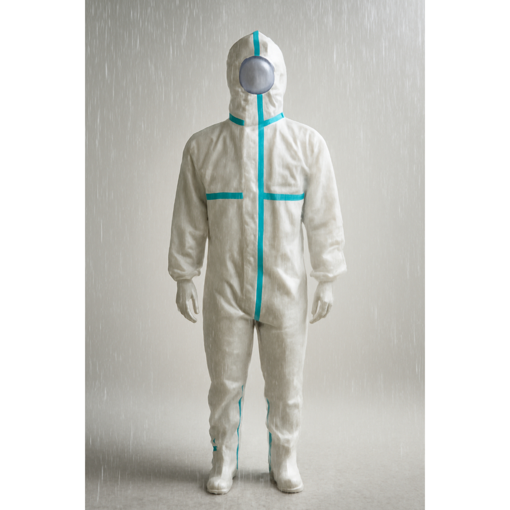 Jual JAS HUJAN HAZMAT SUIT WATERPROOF HIGH QUALITY GROSIR JAS ANTI AIR ...