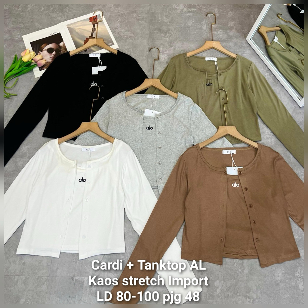Jual Cardi + Tanktop AL | Shopee Indonesia