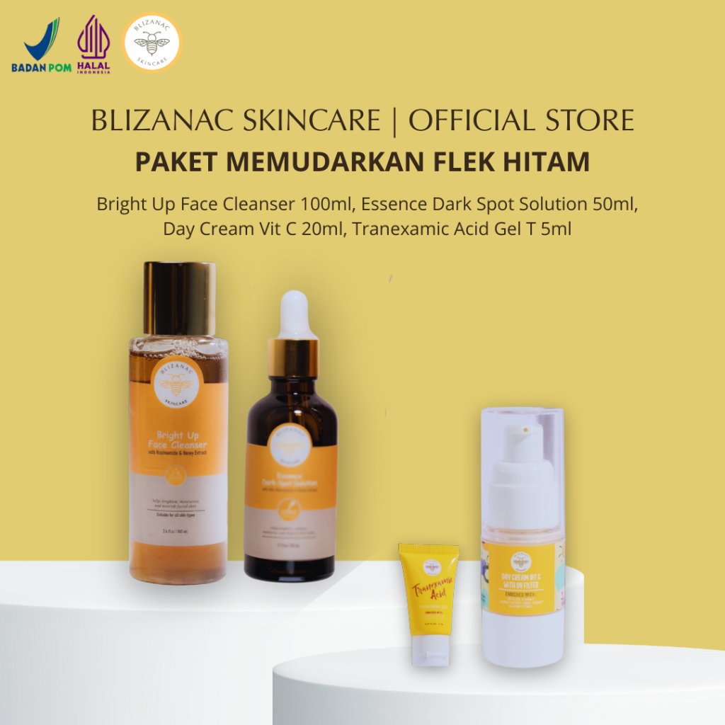 Jual BLIZANAC SKINCARE PAKET MEMUDARKAN FLEK HITAM - BRIGHT UP 100ML ...