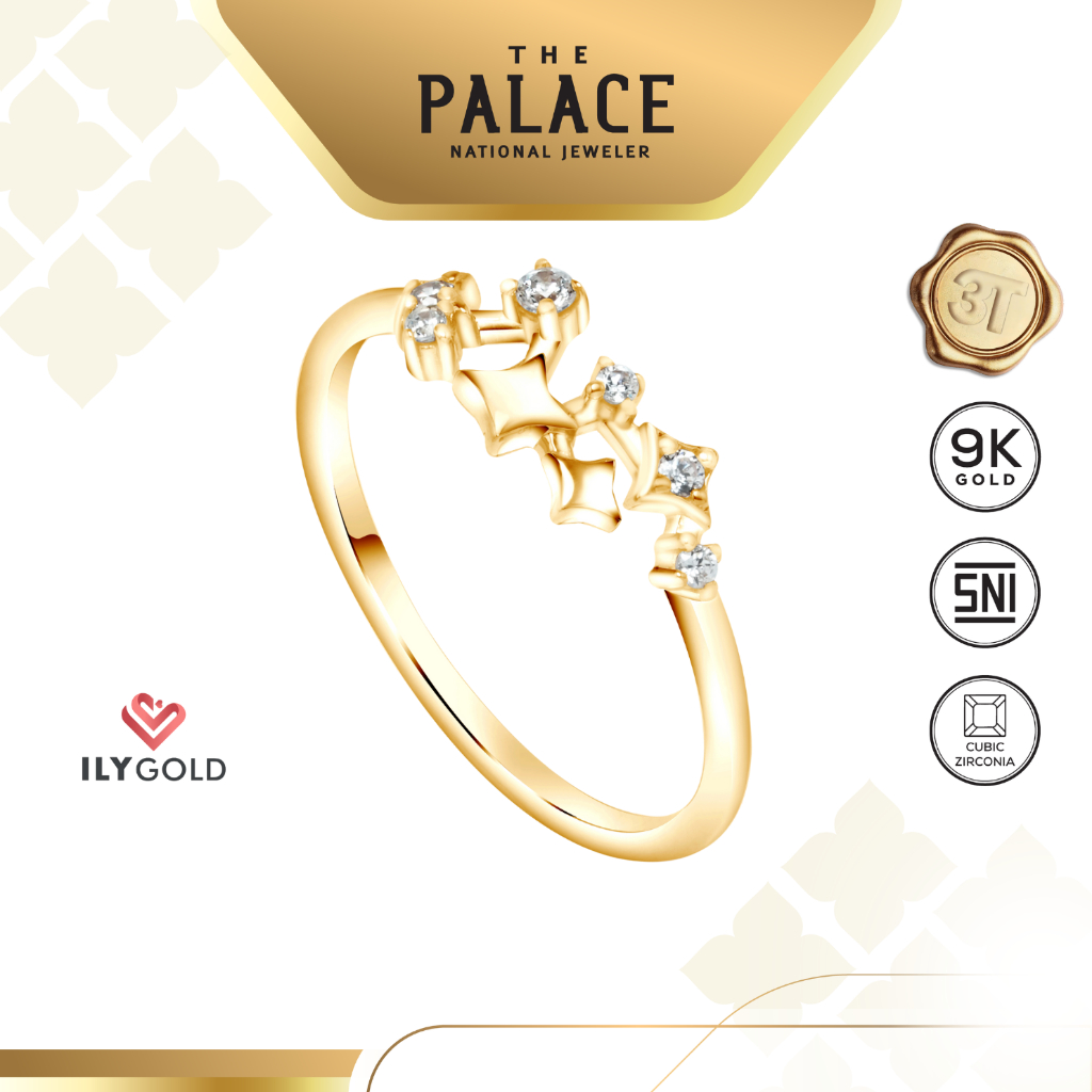 Jual ILY GOLD Night Sky - Stars Ring / Cincin wanita | Shopee Indonesia