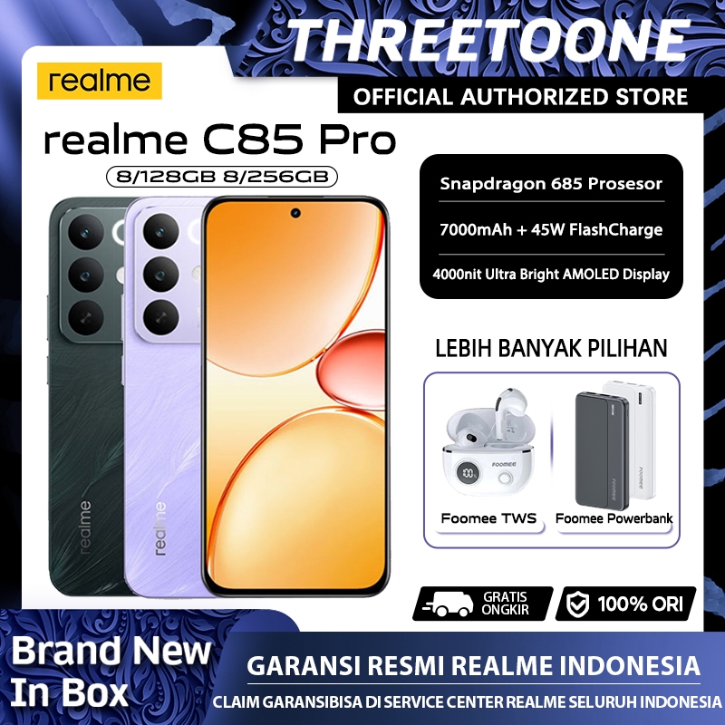 Jual realme C85 Pro 8/128GB 8/256GB 7000mAh Titan Battery | 4000nit ...
