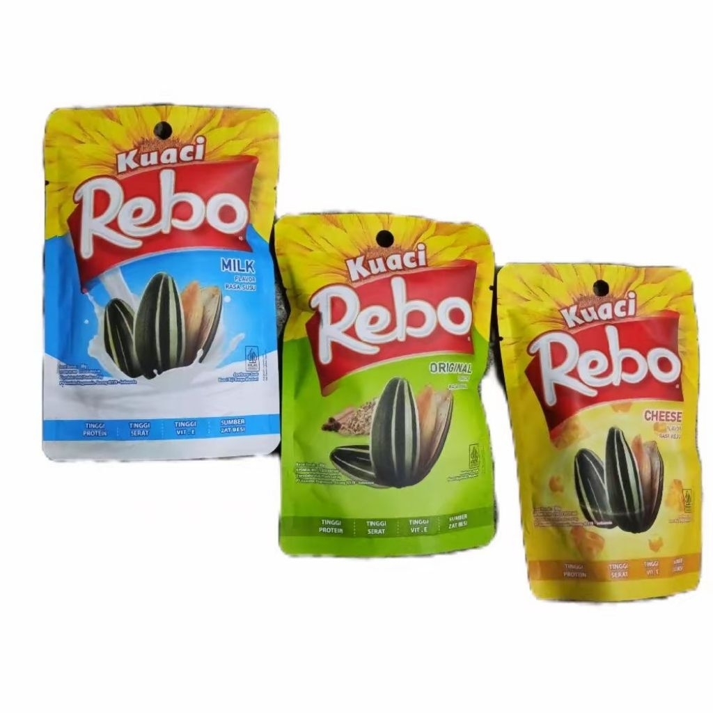 Jual KUACI REBO POUCH RASA ORIGINAL | MILK | CHEESE 30G | Shopee Indonesia