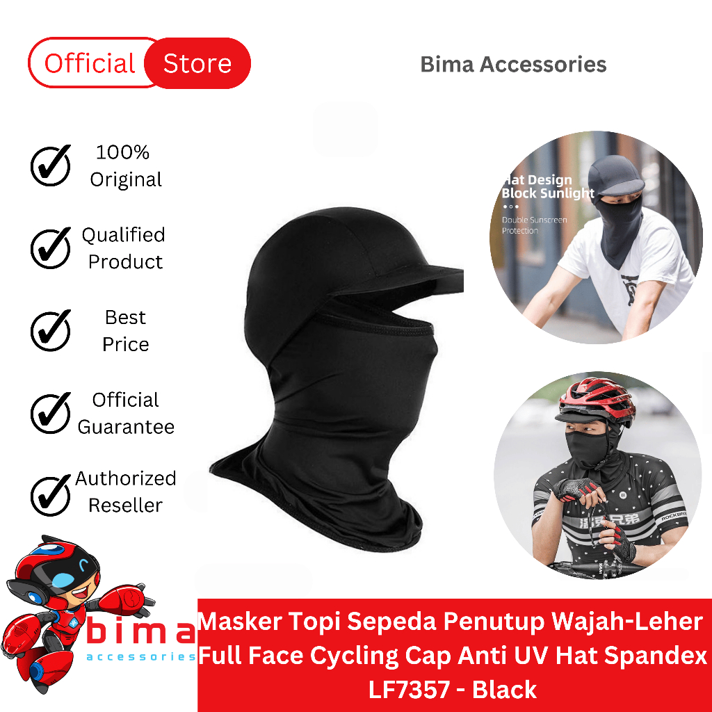 Product image Masker Topi Penutup Wajah Hingga Leher Anti UV Outdoor ...