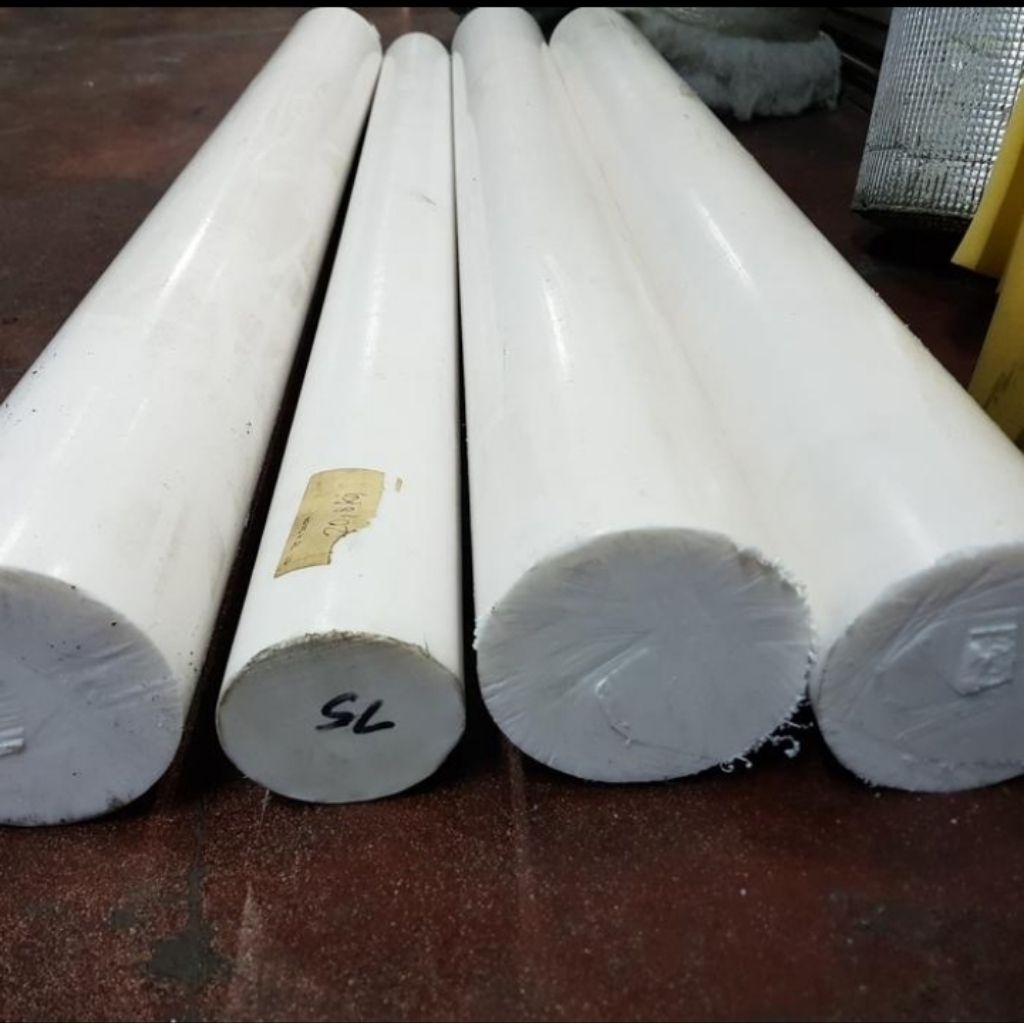 Jual Teflon Rod / PTFE As Batangan Putih 85mm x 100cm | Shopee Indonesia