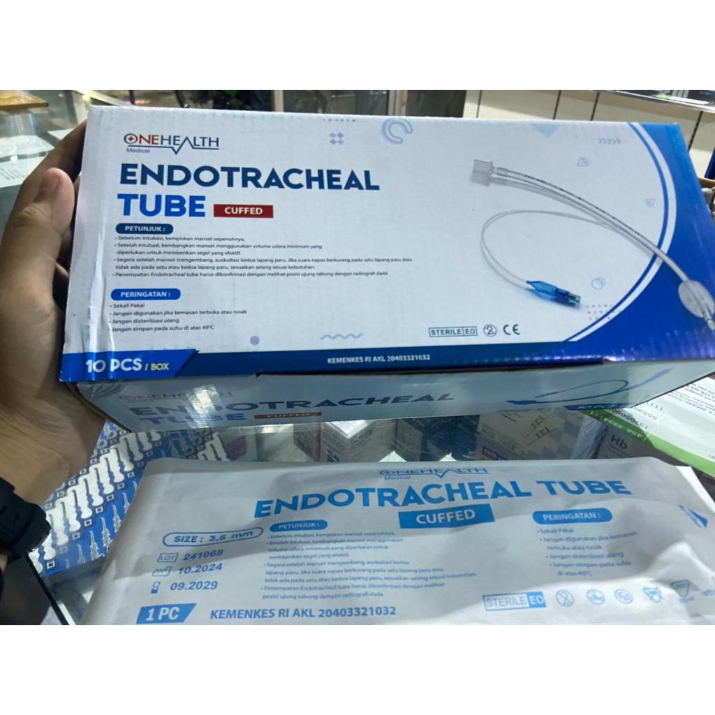 Jual OneHealth Endotracheal Tube Cuffed No 3 / ETT Cuff Selang ...