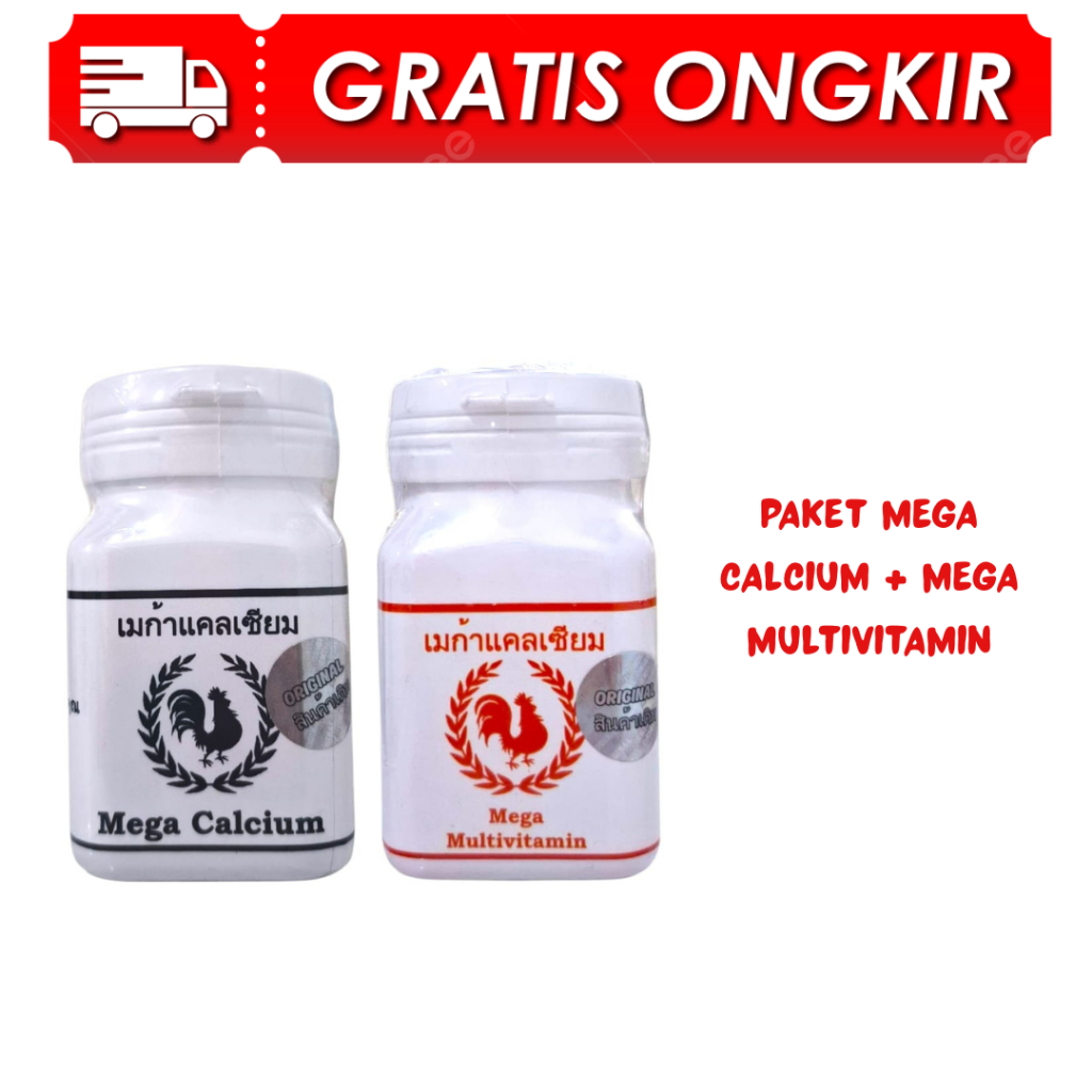 Jual PAKET MEGA CALCIUM + MEGA MULTIVITAMIN - vitamin ayam | Shopee ...
