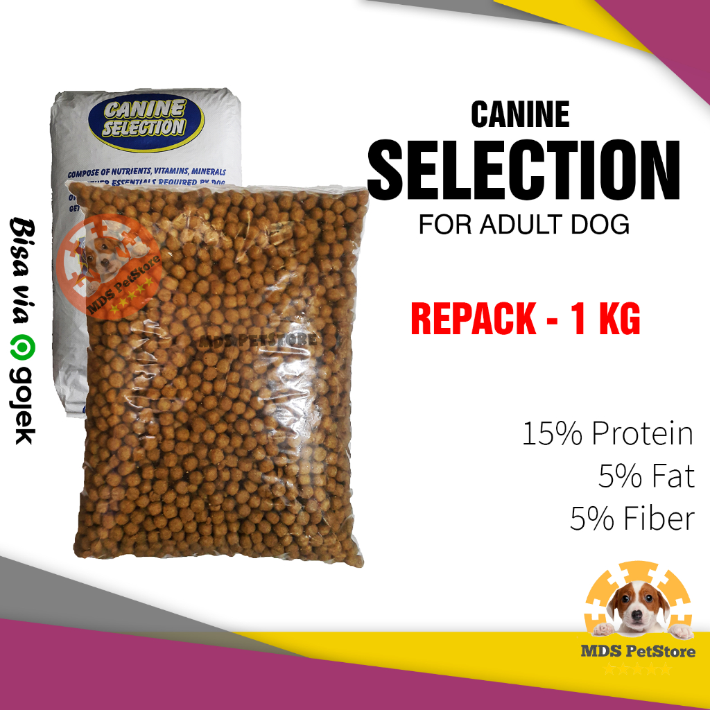 Jual Repack Canine Selection Dog Food 1 Kg | makanan anjing chicken ...