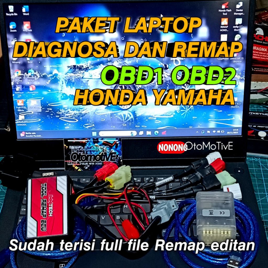 Jual Laptop paket fulset Diagnosa Remap honda YMH obd2 | Shopee Indonesia