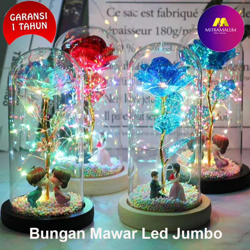 Jual Lampu LED Bunga Mawar Led Besar Dekorasi Gift Box Beauty and The ...