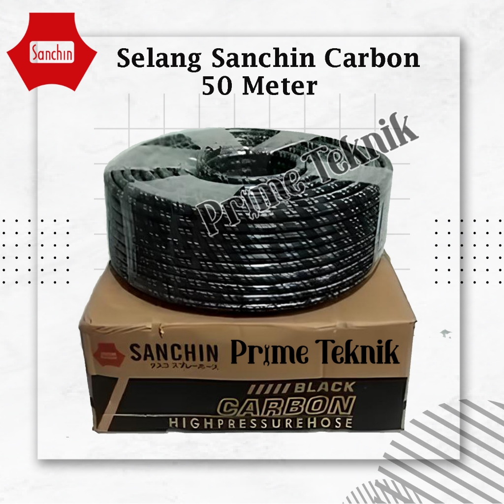 Jual Selang Steam Carbon Black 50 Meter SANCHIN 50M High Pressure Hose ...