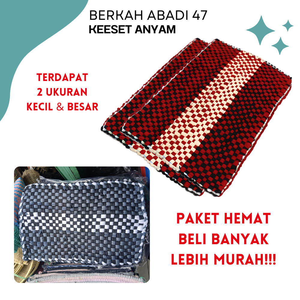 Jual Kesed Keset Anyaman Keset Kain Perca Keset Kaki Kain Anyaman Lap ...