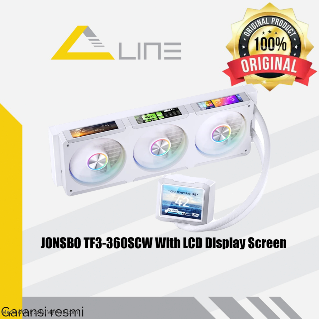 Jual Jonsbo TF3-360SCB With LCD Display Screen | 360mm AIO Cooler White ...