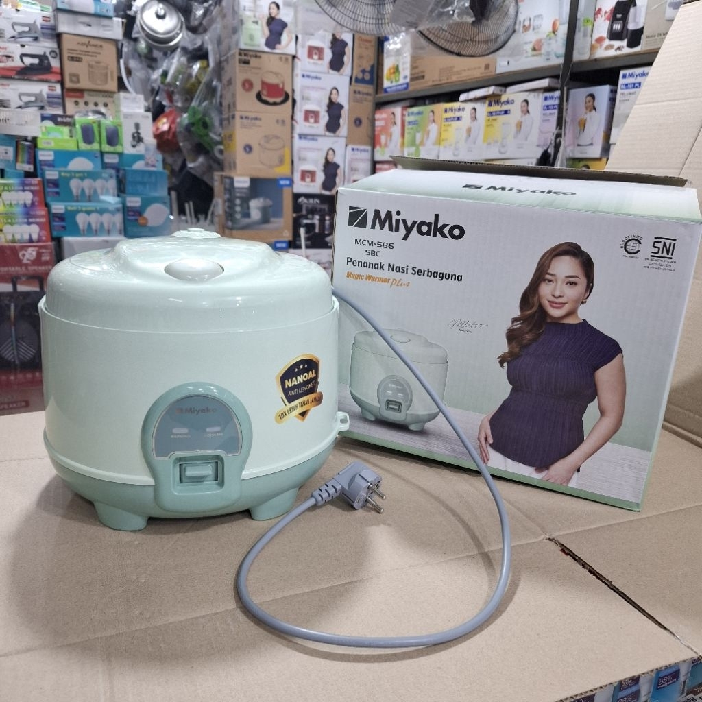 Jual [BISA COD] MAGIC COM MIYAKO MCM 586 SBC KAPASITAS 1.8 LITER DENGAN ...