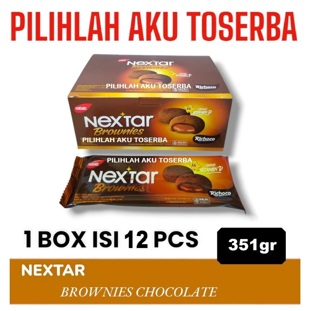 Jual Biskuit Nabati NEXTAR BROWNIES Chocolate - (HARGA 1 BOX) | Shopee ...