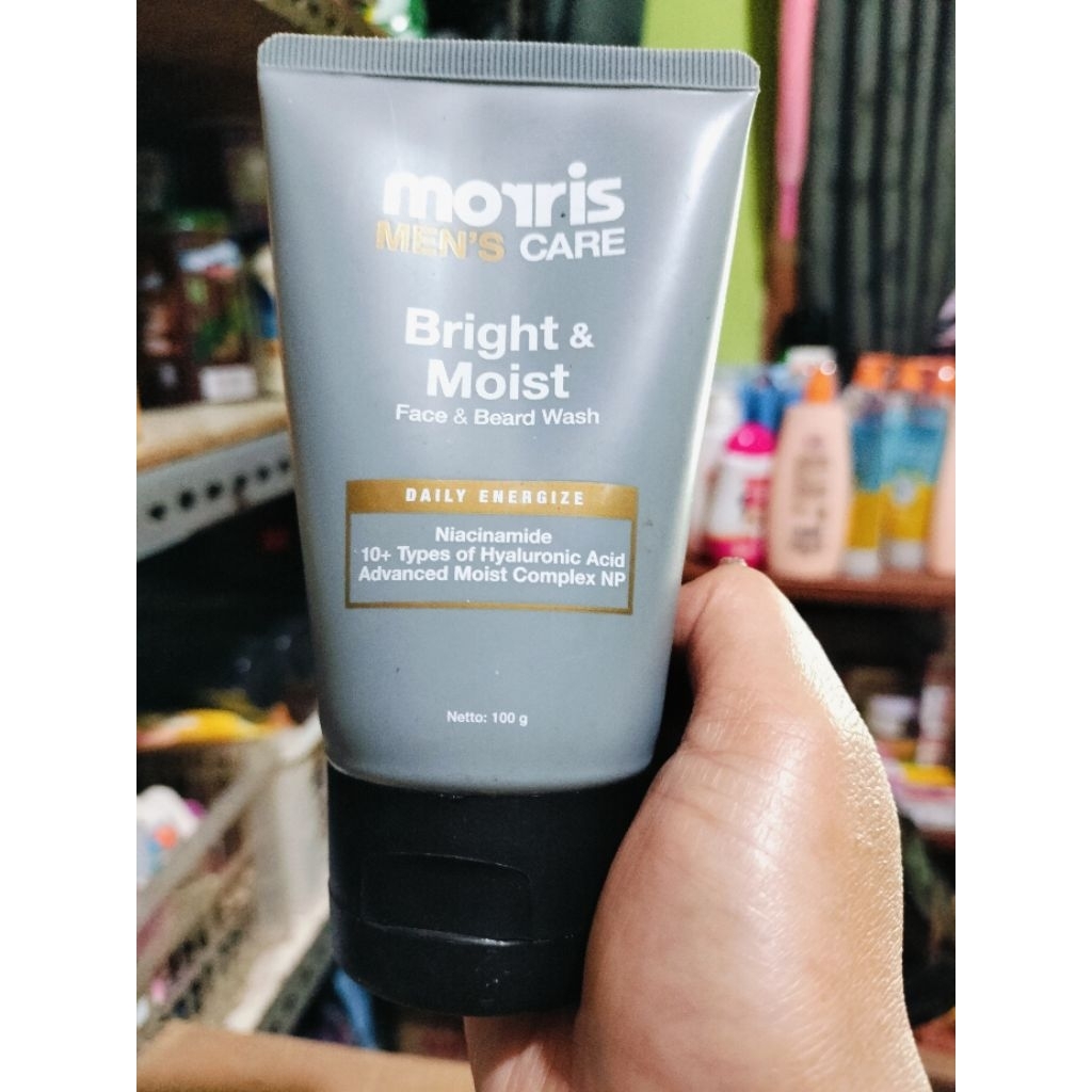 Jual Morris mens care bright moist face and beard 100g | Shopee Indonesia