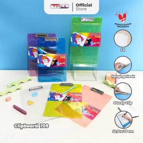 Jual Papan Ujian Alat Tulis Kantor_ Papan Pengalas Topla ClipBoard 709 ...