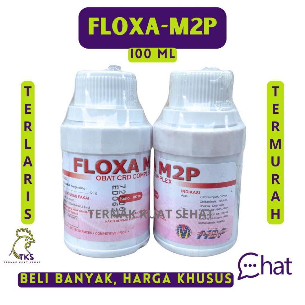 Jual FLOXA M2P 100 ML obat crd complek like Interflox Oral Roxine Oral ...