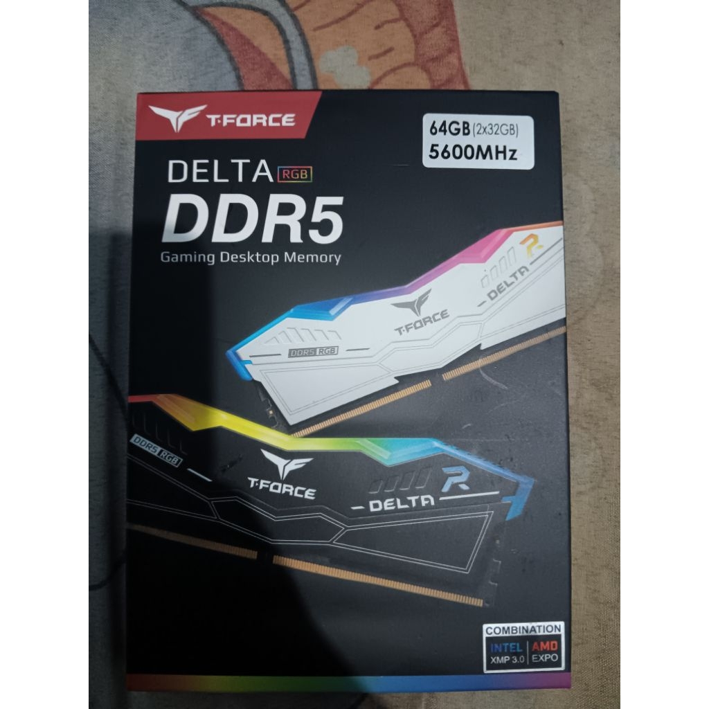 Jual Team Tforce Delta RGB 64GB (2x16) DDR5 5600mhz | Shopee Indonesia